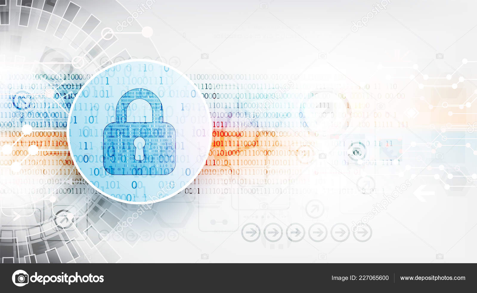 Protection Concept Protect Mechanism System Privacy Vector Illustration ...