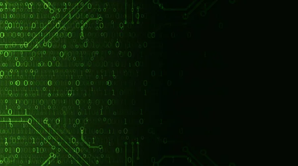 Technology background. Binary computer code. Big data concept. V Stock Vector by ©KrulUA 267668438