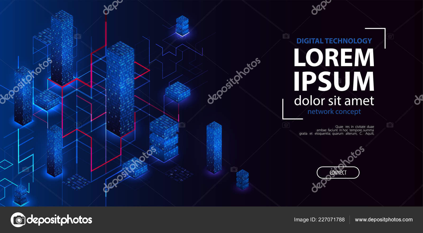 Isometric Big Data Flow Processing Concept Cloud Database Abstract ...