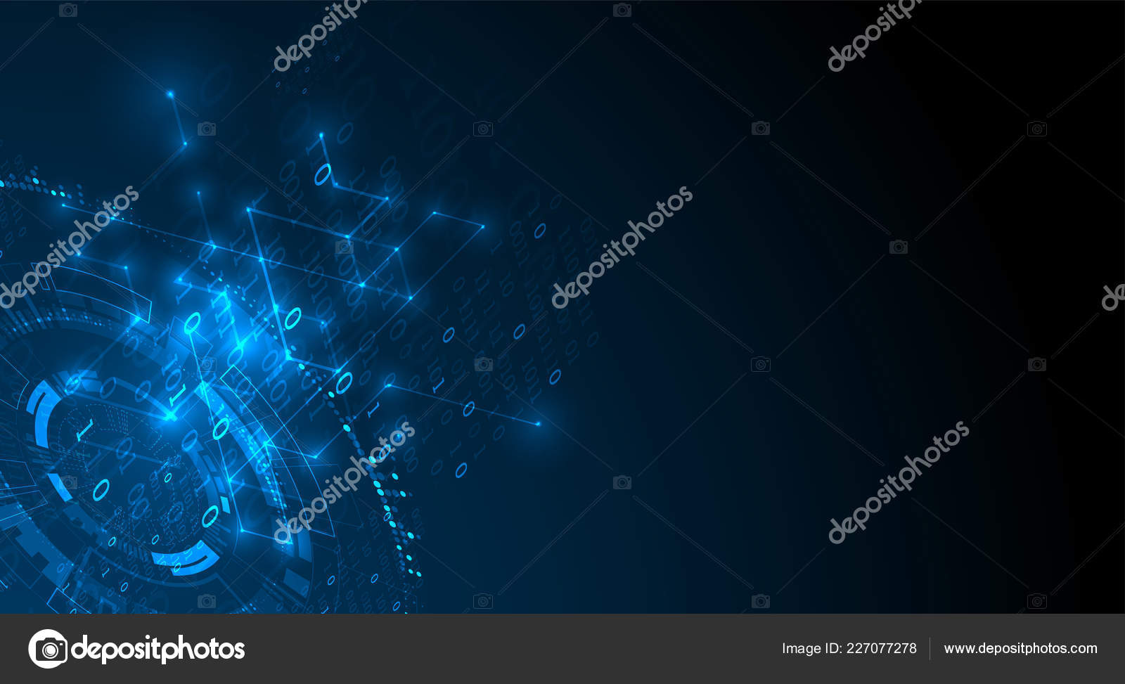 Vector Illustration Digital Technology Engineering Background Stock ...
