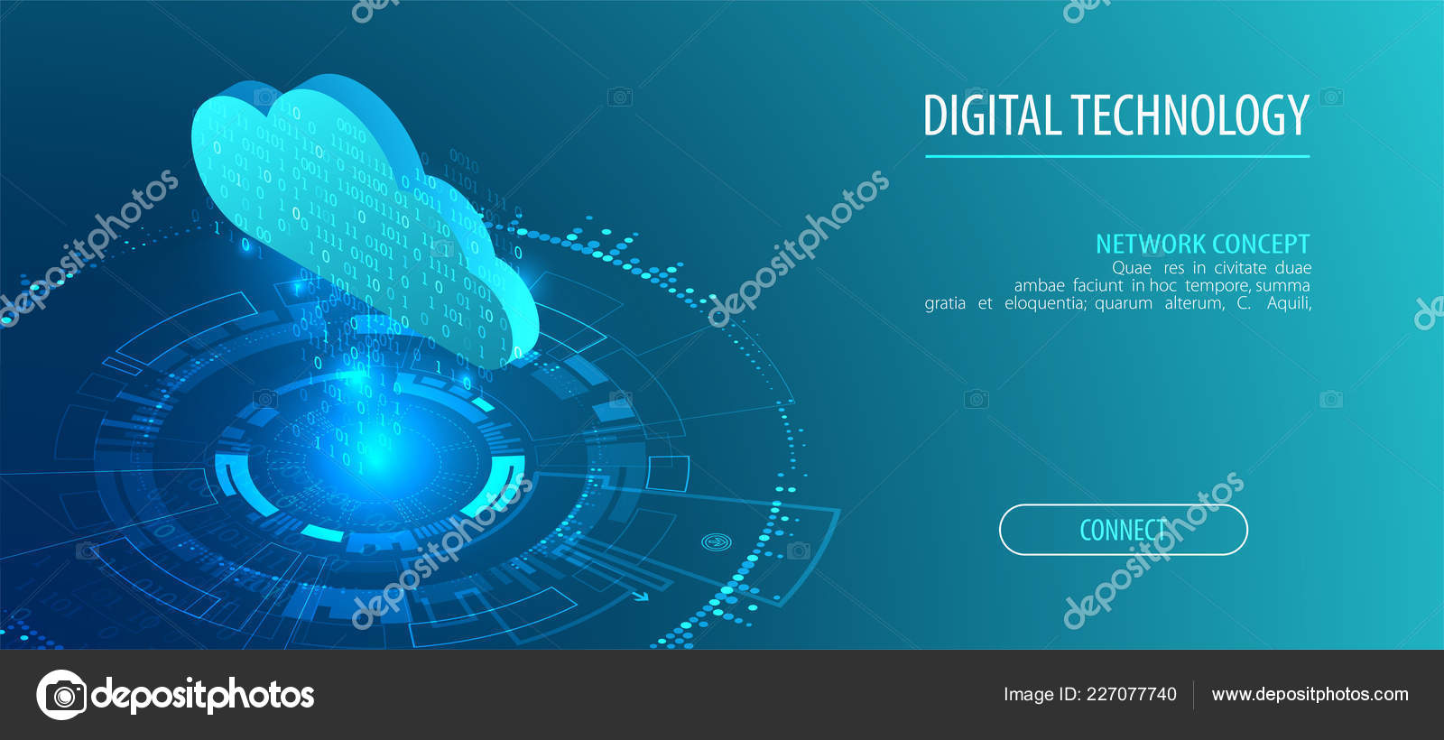 Isometric Big Data Flow Processing Concept Cloud Database Abstract ...