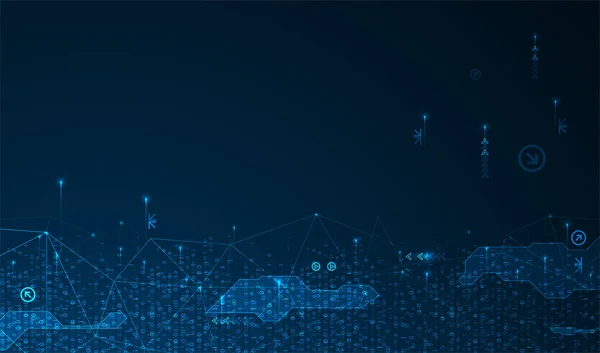 Technology background. Big data concept. Binary computer code. Stock Vector Image by ©KrulUA ...