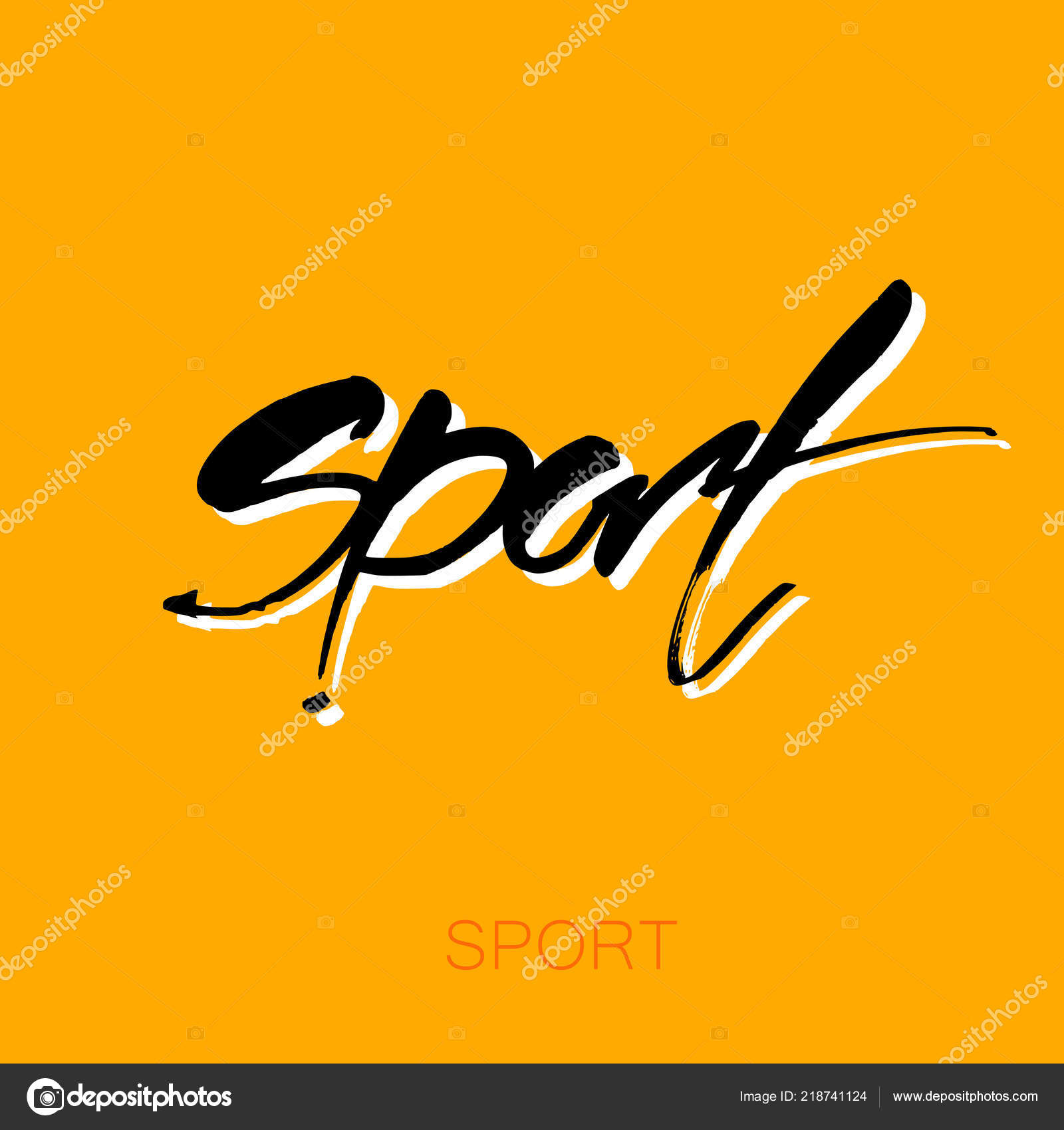 Sport lettering template Stock Vector Image by ©antoshkaforever #218741124