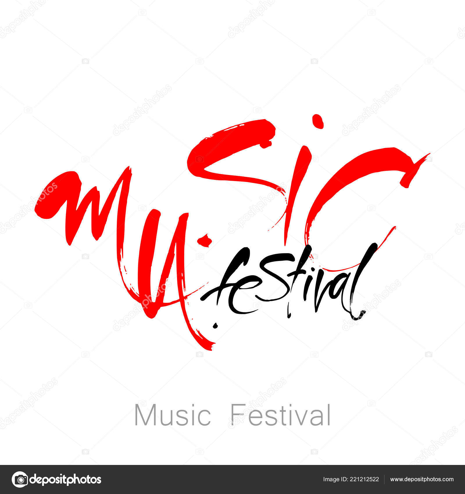 Music festival lettering template ⬇ Vector Image by © antoshkaforever ...