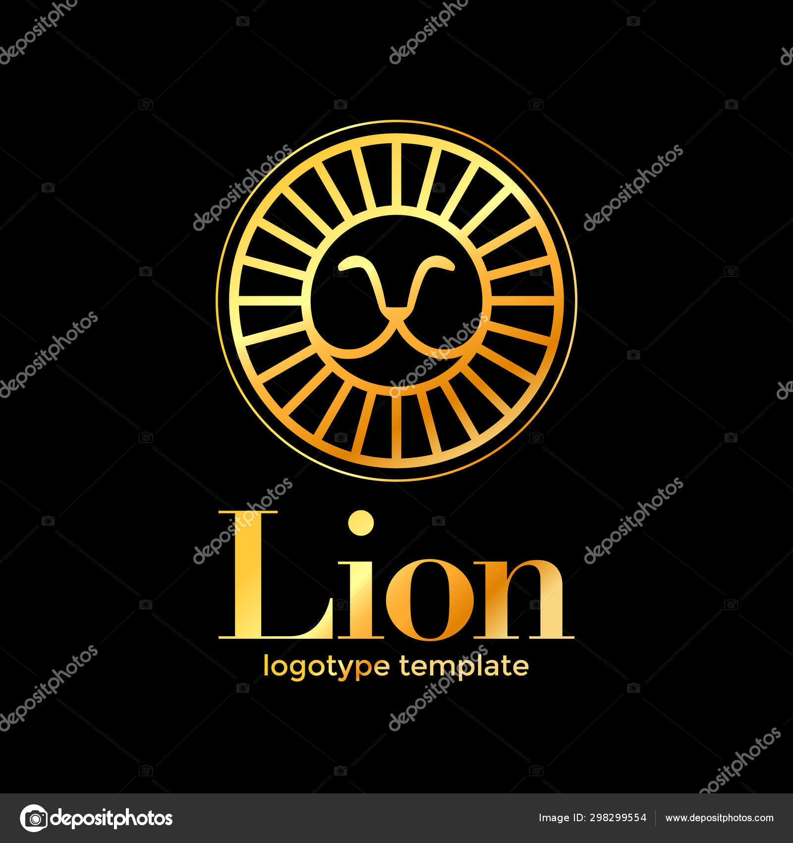 Lion logotype template Stock Vector Image by ©antoshkaforever #298299554