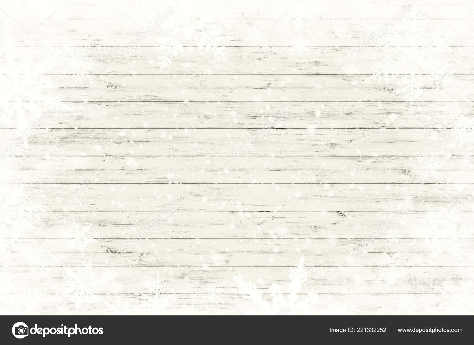 Brown Wood Texture Snow Flakes Winter Christmas Background Stock Photo ...
