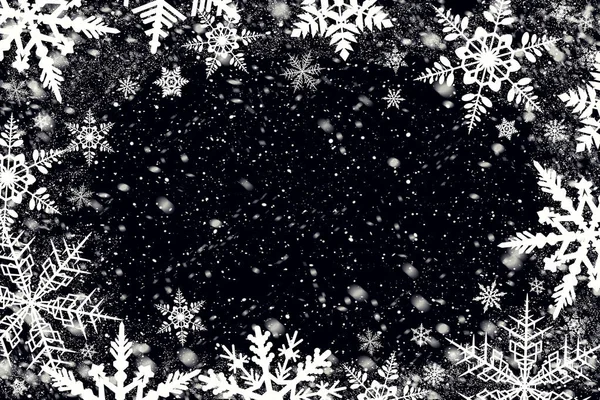 Brown Wood Texture Snow Flakes Winter Christmas Background Stock Photo ...