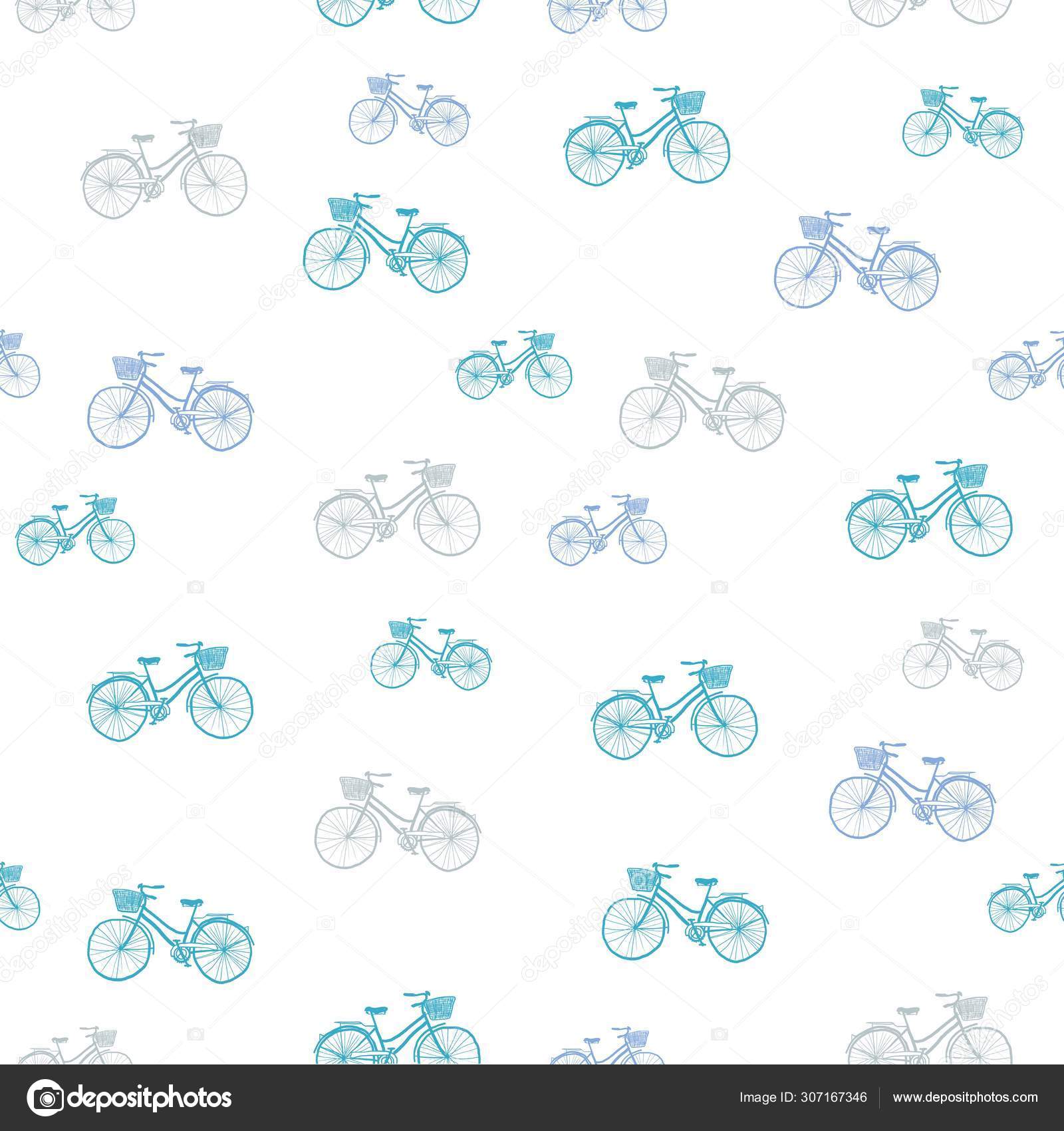 Bicycle illustration texture Stock Vector by ©tupungato 307167346