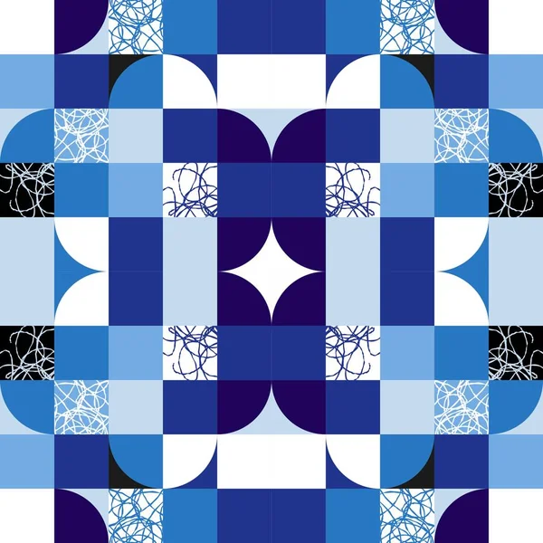 Simple Geometric Tiles Vector Texture Nordic Style Colorful Seamless ...