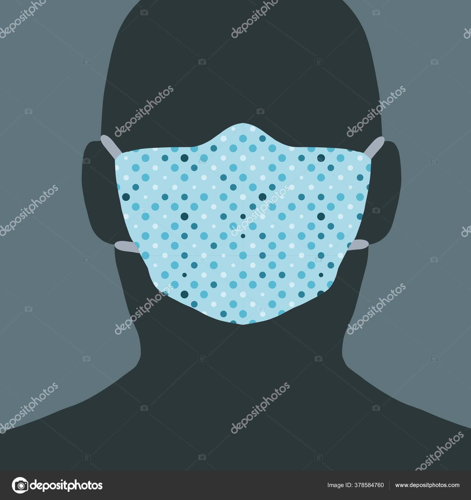 Individual Polka Dots Style Face Mask Eccentric Surgical Mask Epidemic ...