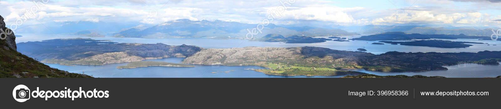 Stord Island View Landscape Norway Wide Panorama Islands Huglo Skorpo ...