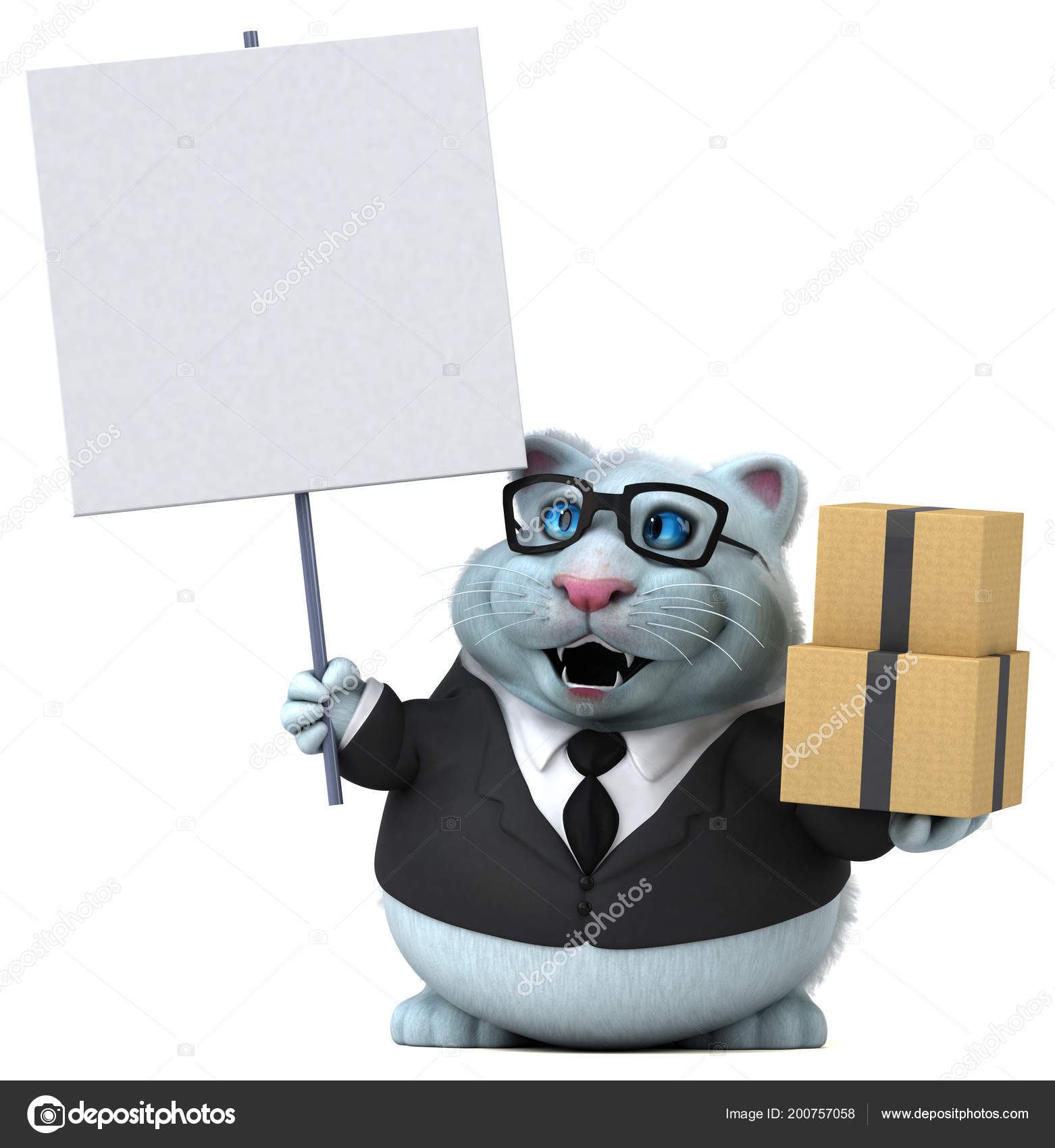 Fun Cartoon Character Boxes Illustration Stock Illustration by ©julos ...