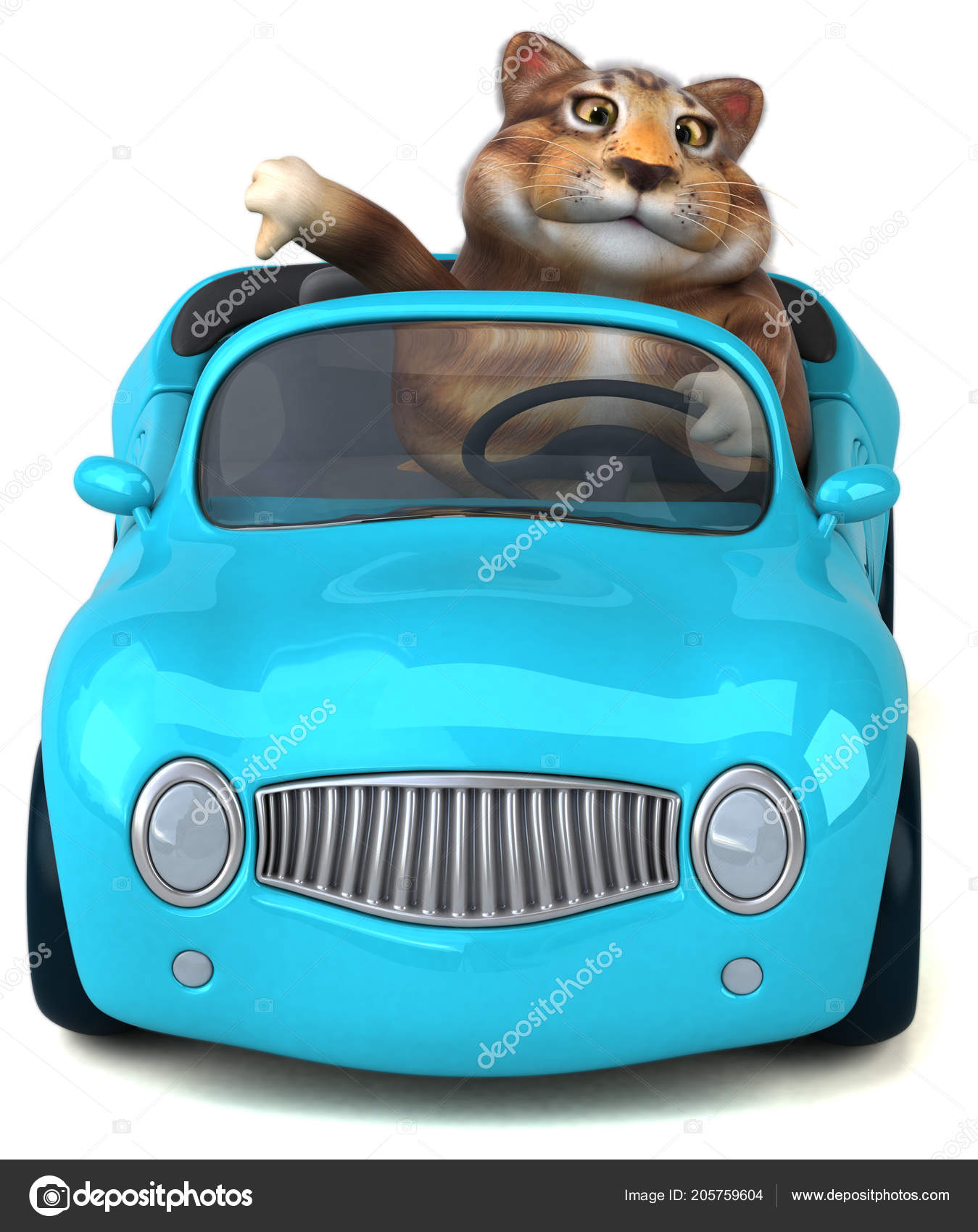 Fun Cartoon Character Car Illustration Stock Illustration by ©julos ...