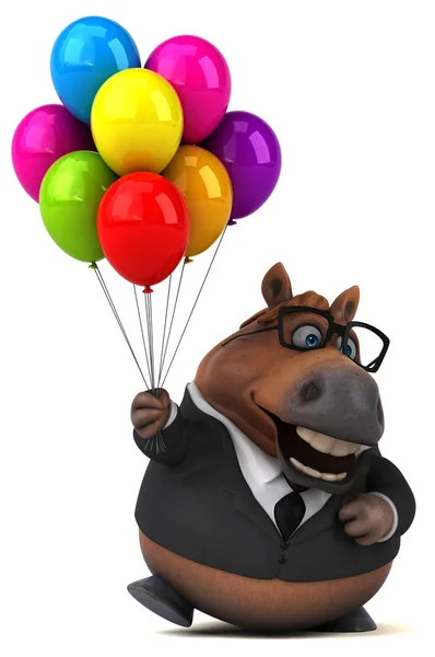 Cartoon character holding balloons Stock Illustration by ©julos #133939692