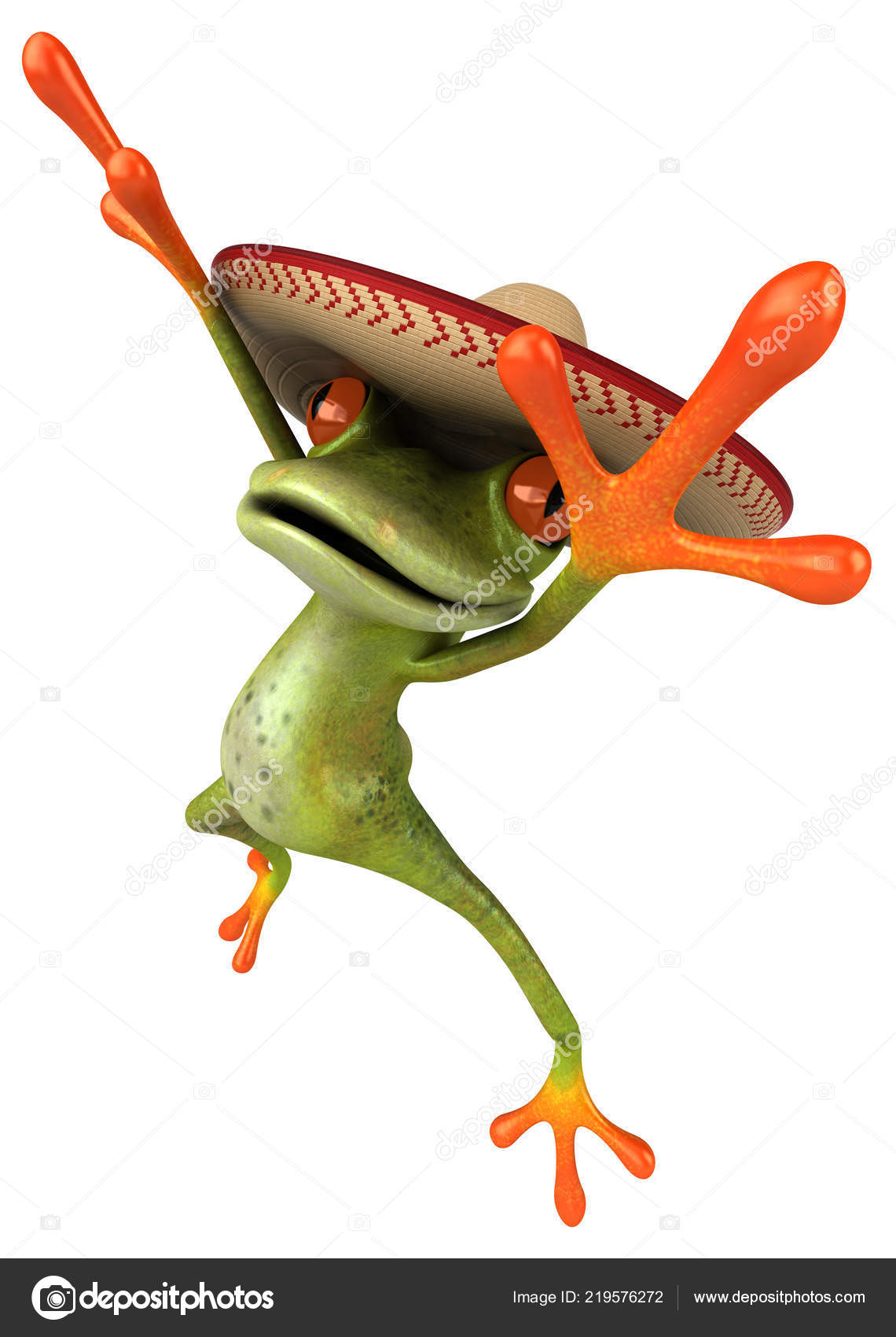 Fun Frog Character Illustration — Stock Photo © julos #219576272