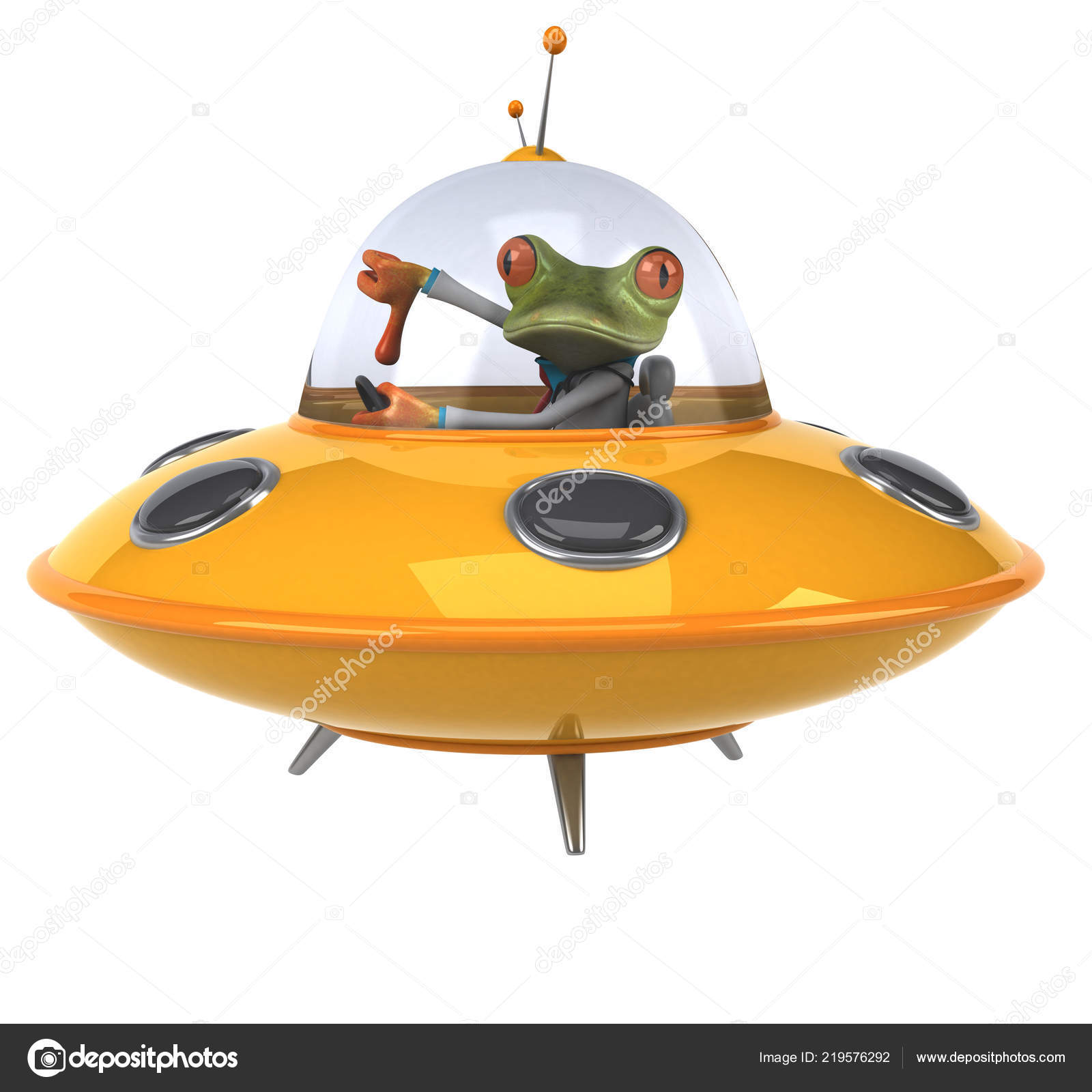 Space Shuttle On Frog