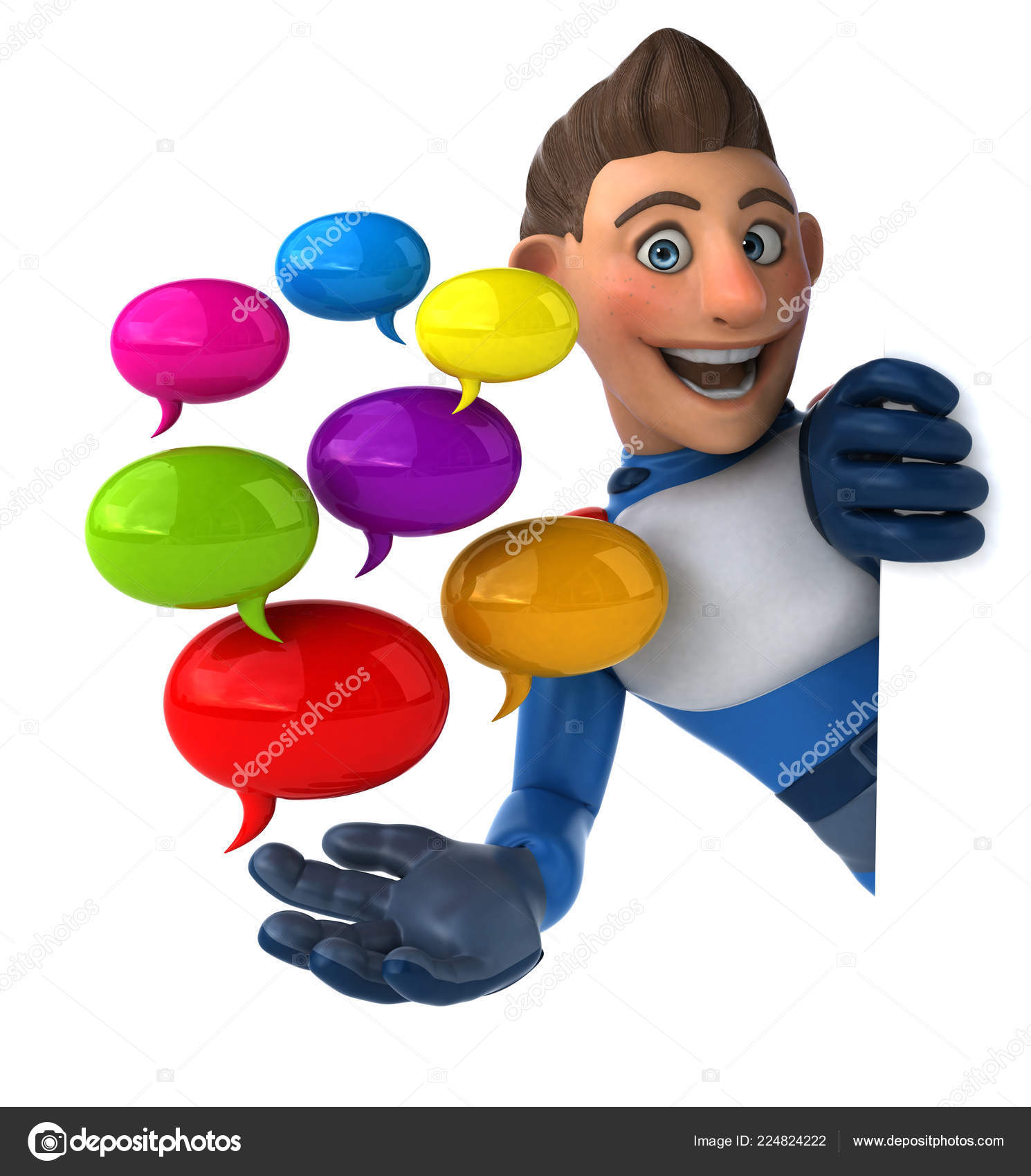 Fun Cartoon Character Bubbles Illustration Stock Illustration by ©julos ...