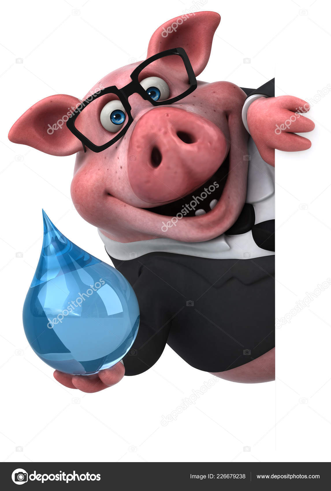 Funny Cartoon Character Drop Illustration Stock Photo by ©julos 226679238