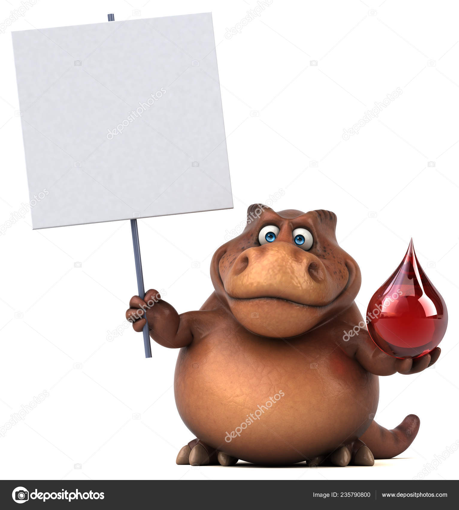 Fun Cartoon Character Drop Illustration — Stock Photo © julos #235790800