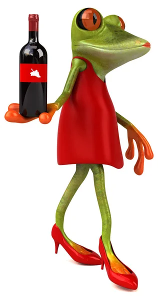 Kermit Drinking Wine