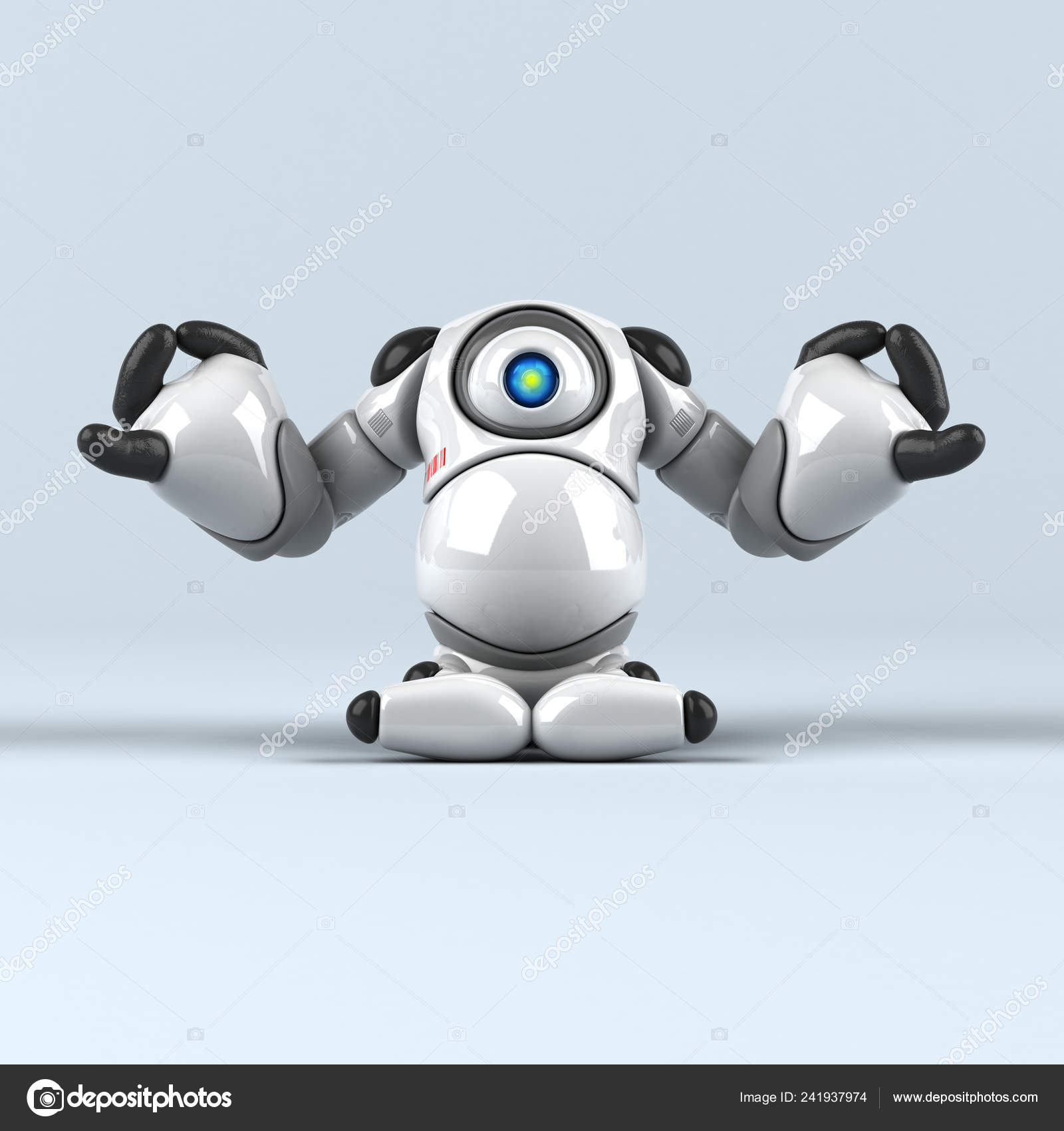 Big Robot Cartoon Character Illustration — Stock Photo © julos #241937974