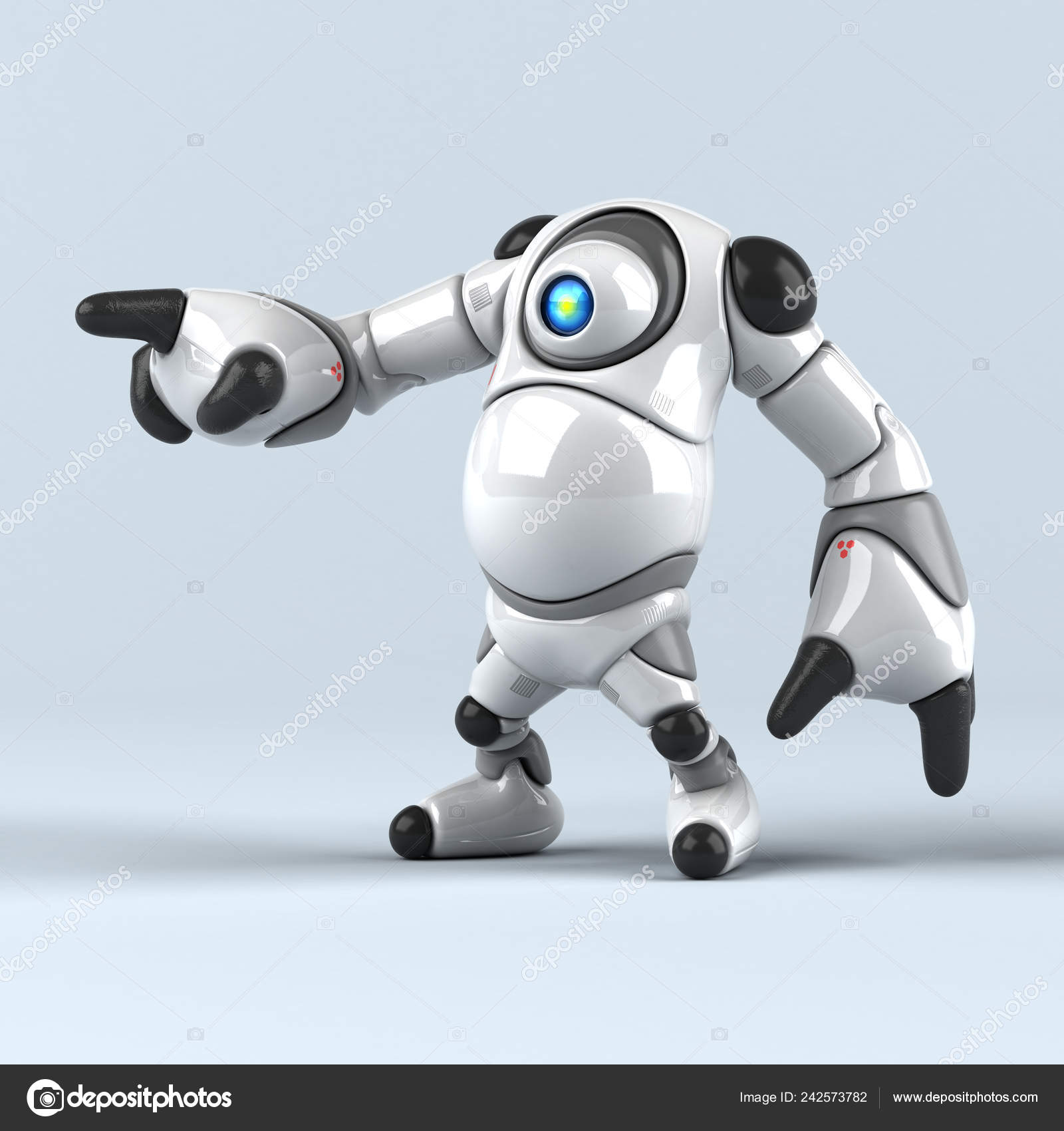 Big Robot Cartoon Character Illustration — Stock Photo © julos #242573782