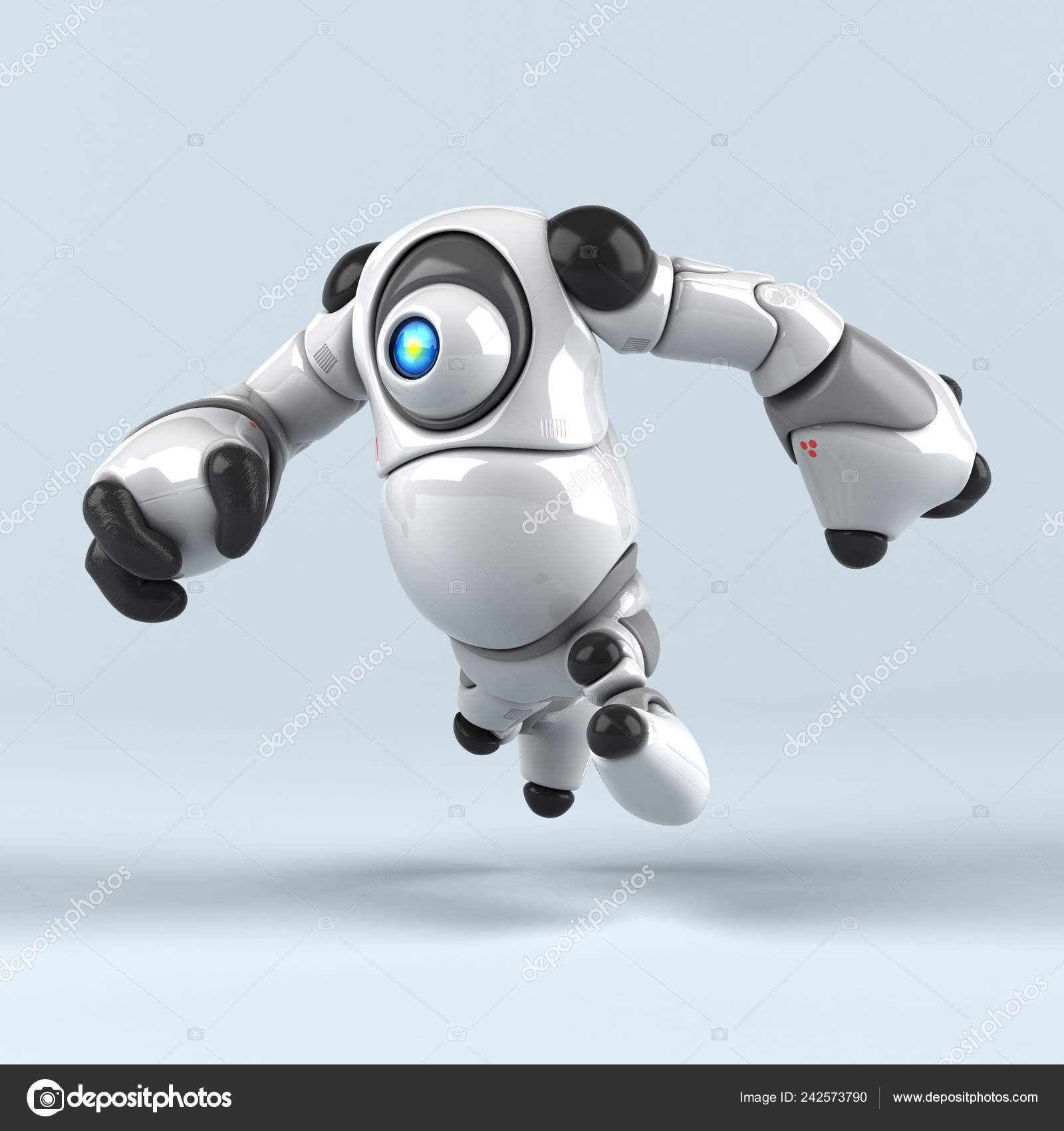 Big Robot Cartoon Character Illustration — Stock Photo © julos #242573790