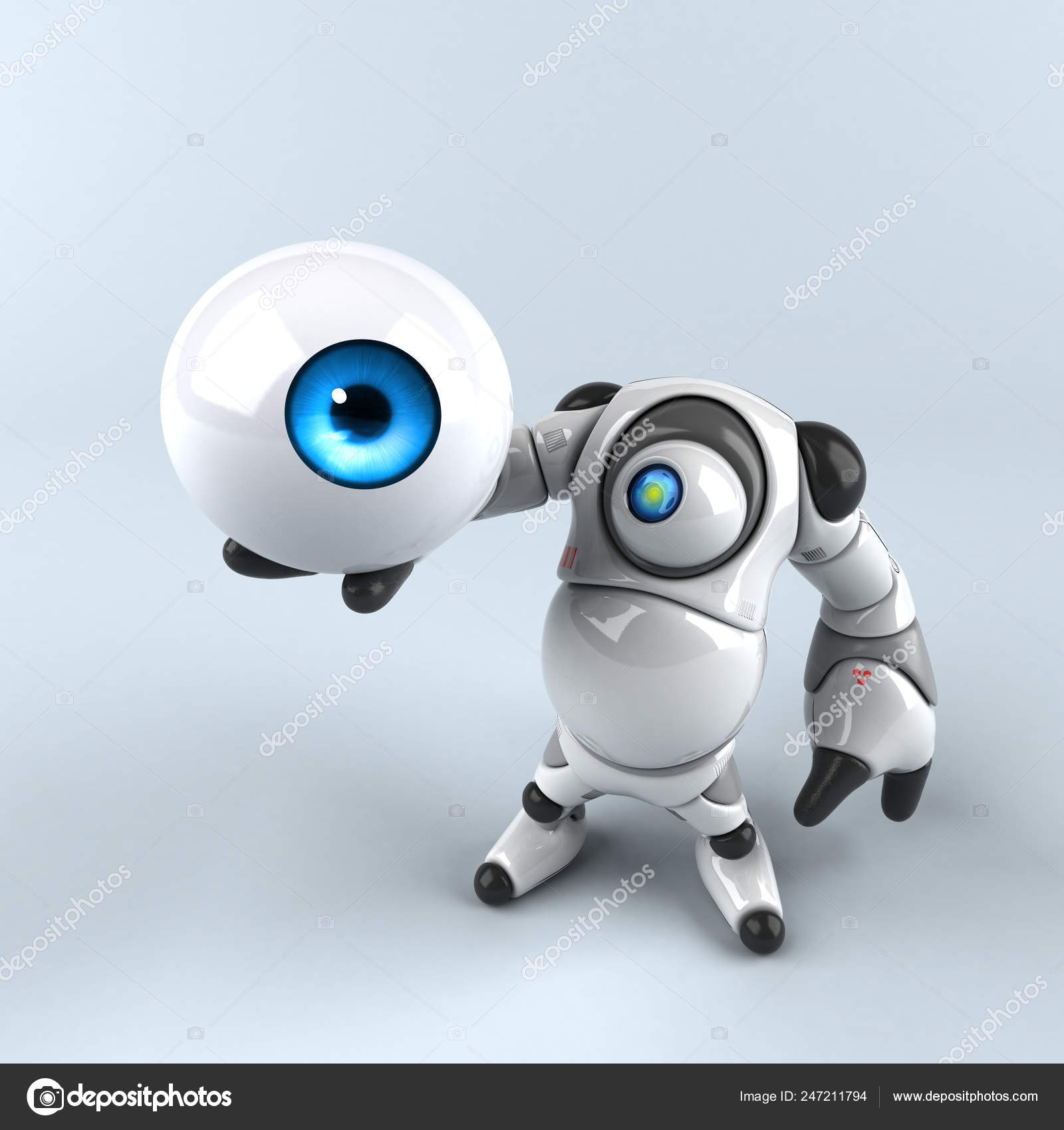 Fun Cartoon Character Eye Illustration — Stock Photo © julos #247211794