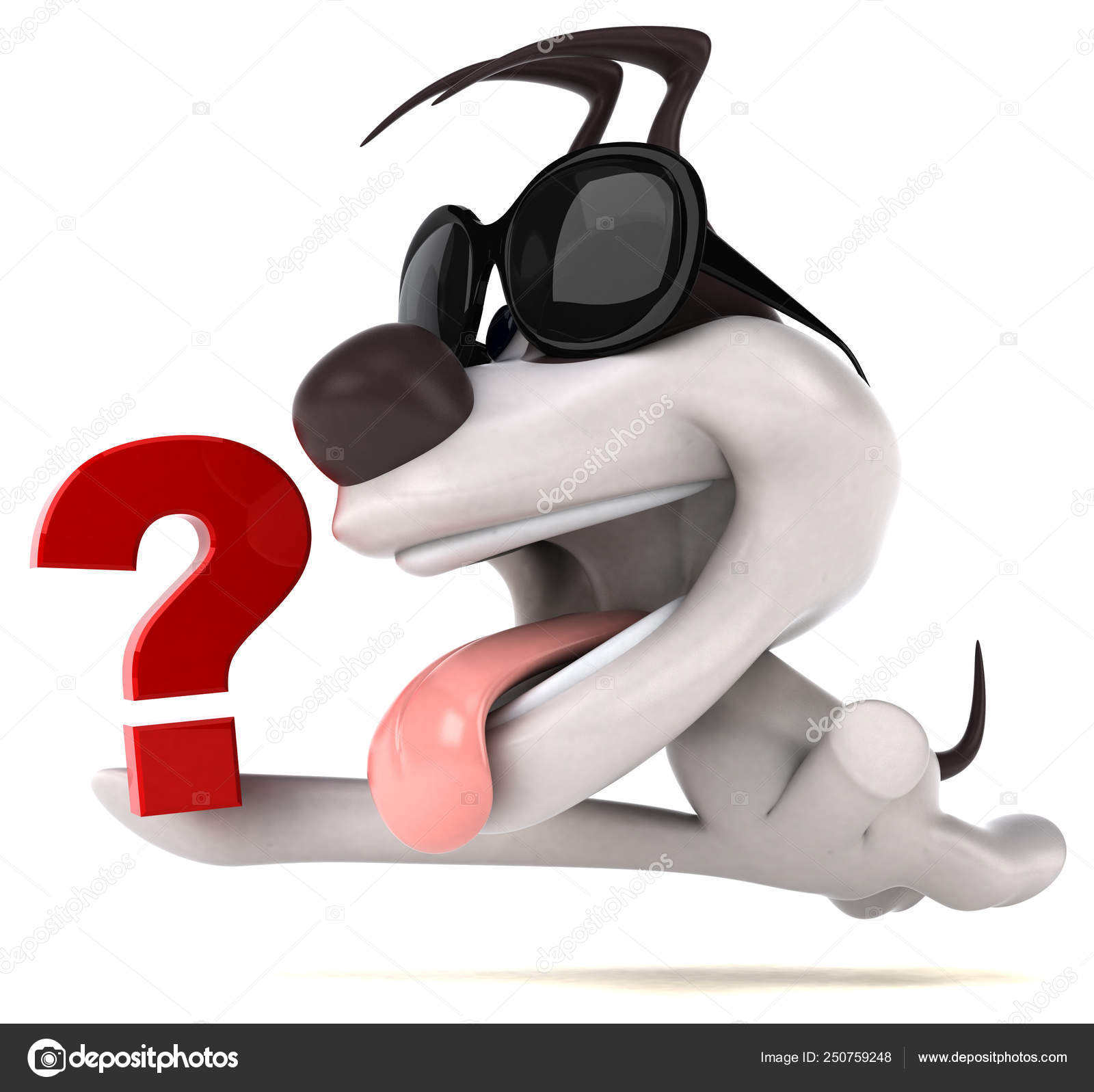 Fun Cartoon Character Question Illustration — Stock Photo © julos ...
