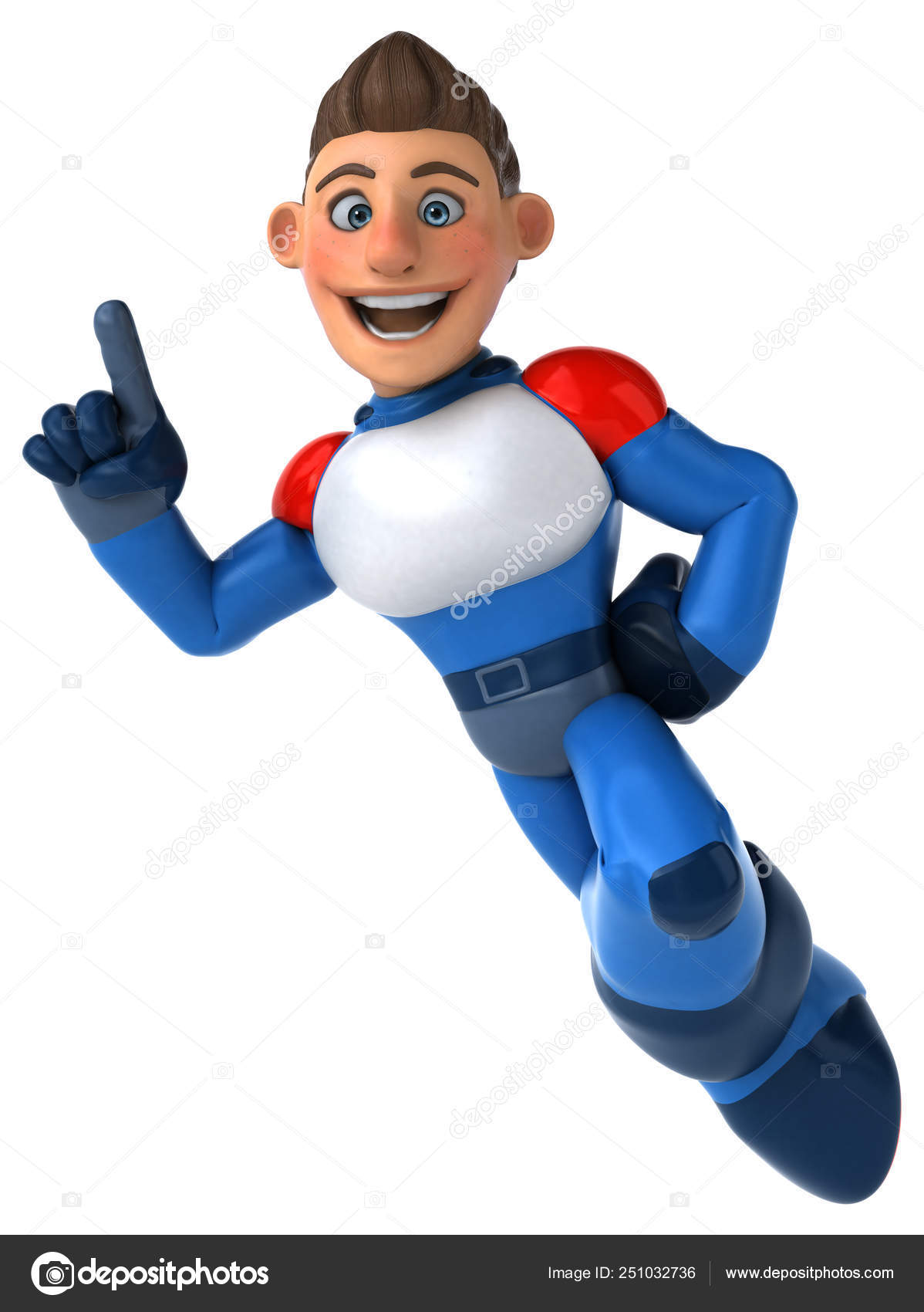 Fun Modern Superhero Illustration — Stock Photo © julos #251032736