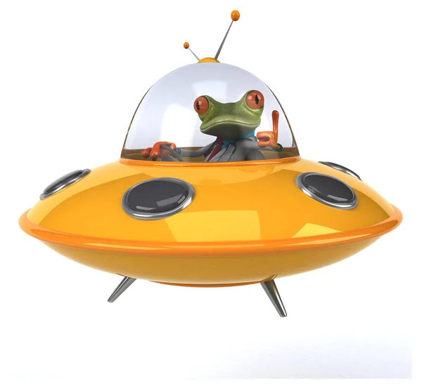 Space Shuttle On Frog
