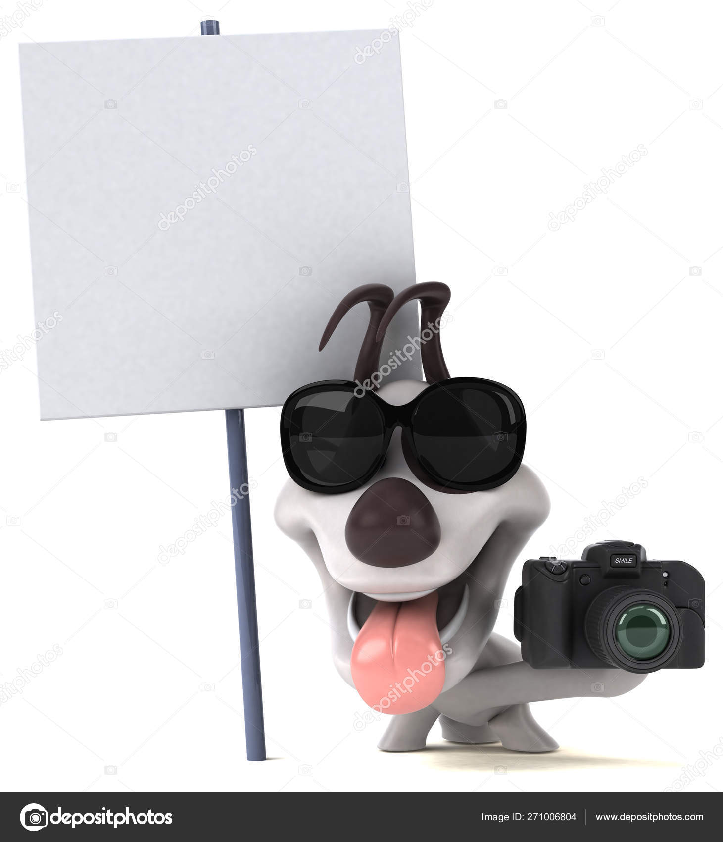 Fun Cartoon Character Camera Illustration — Stock Photo © julos #271006804