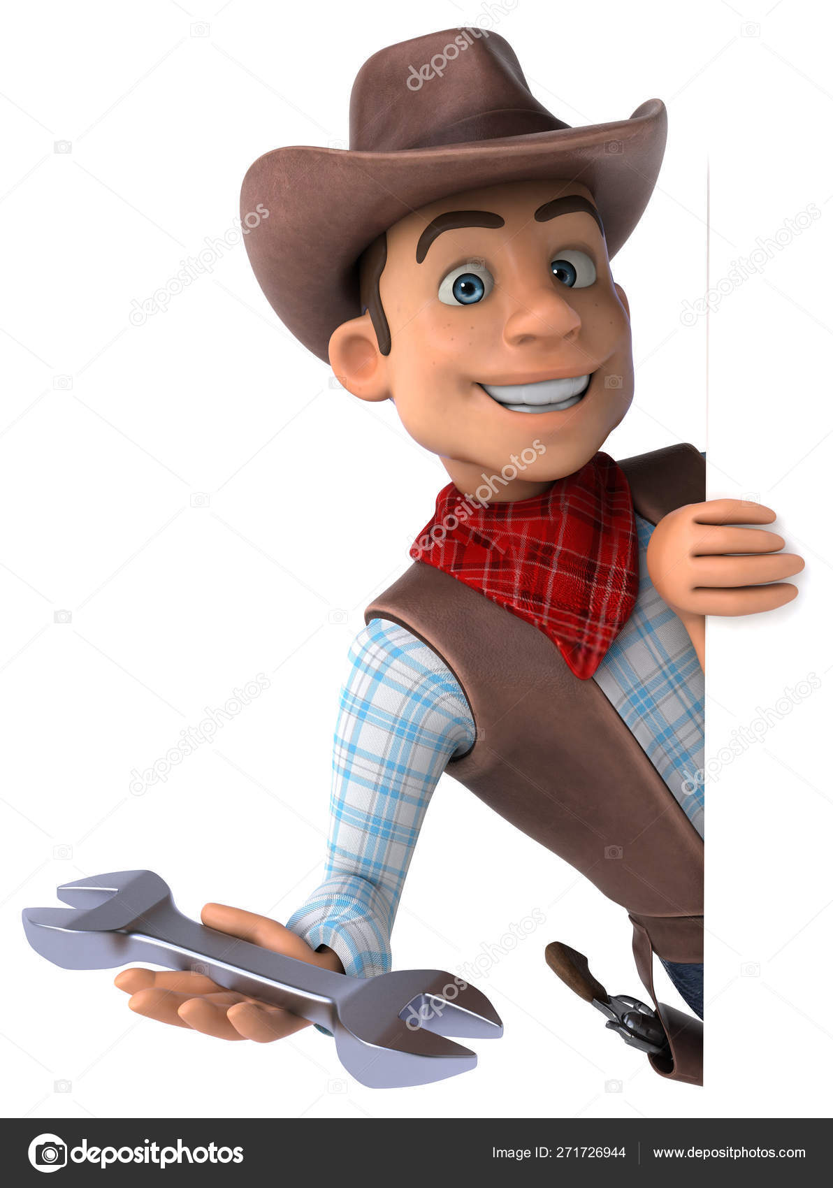 Funny Cartoon Character Tool Illustration Stock Illustration by ©julos ...