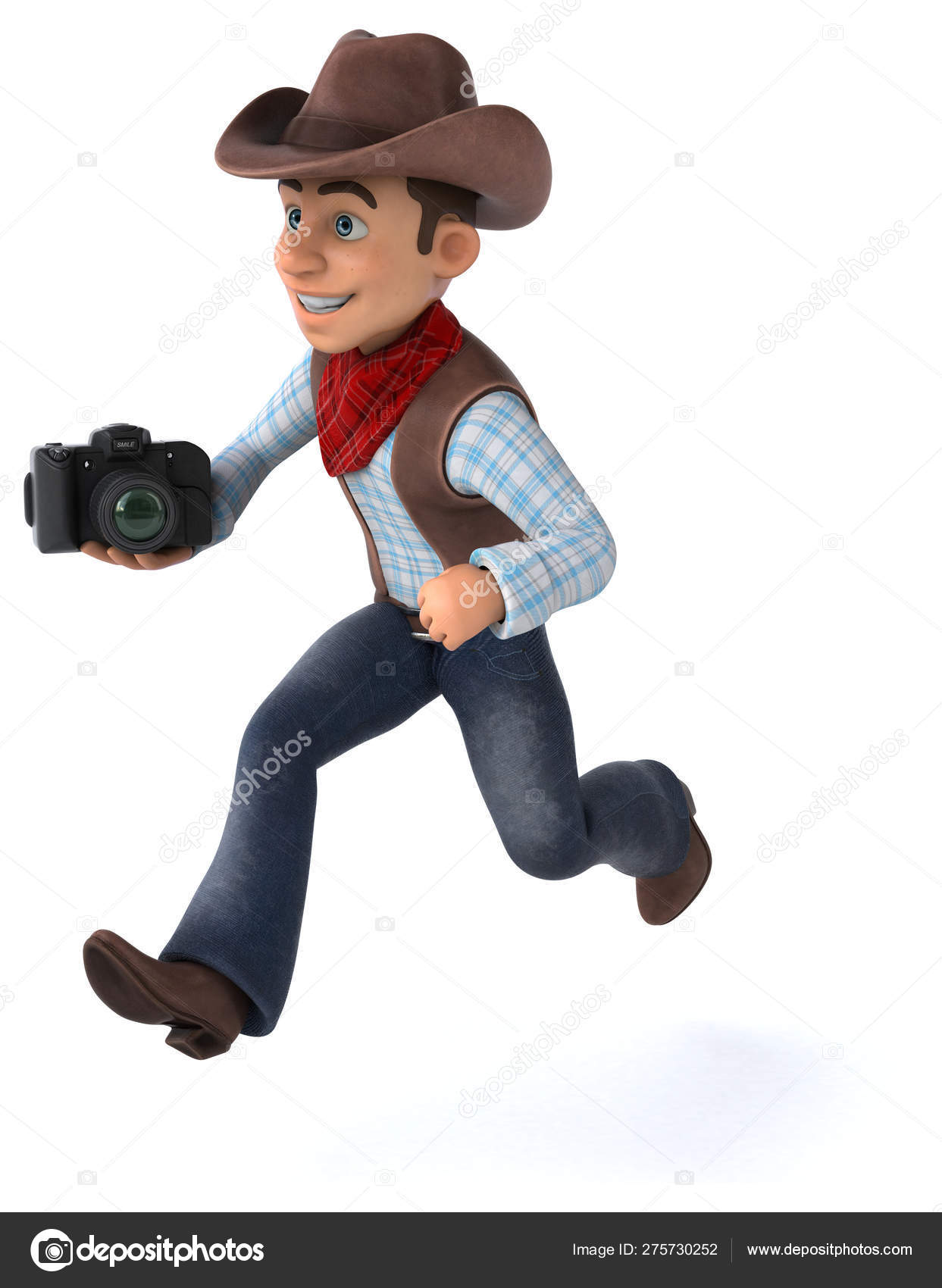 Funny Cartoon Character Camera Illustration — Stock Photo © julos ...