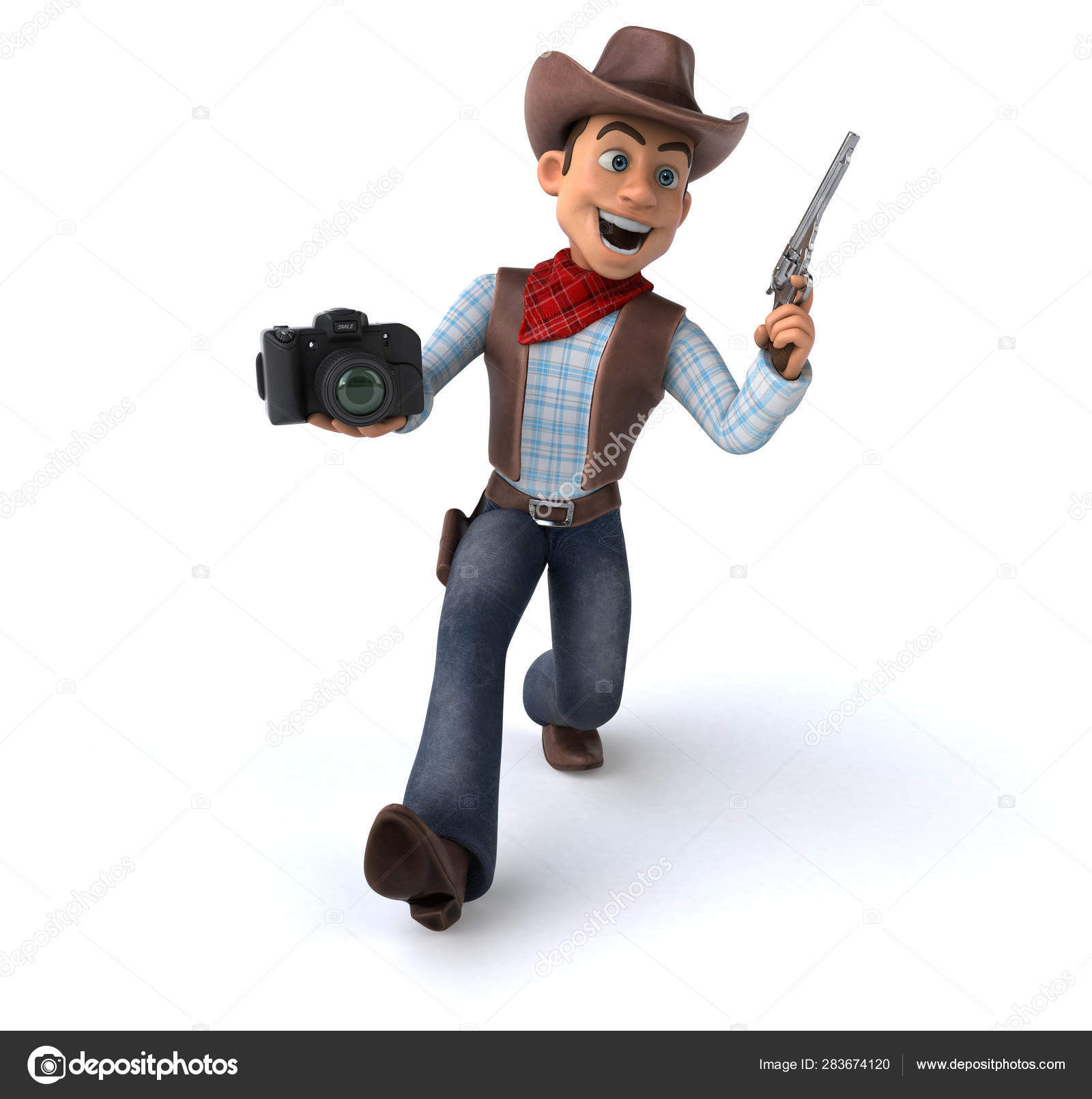 Funny Cartoon Character Camera Illustration — Stock Photo © julos ...
