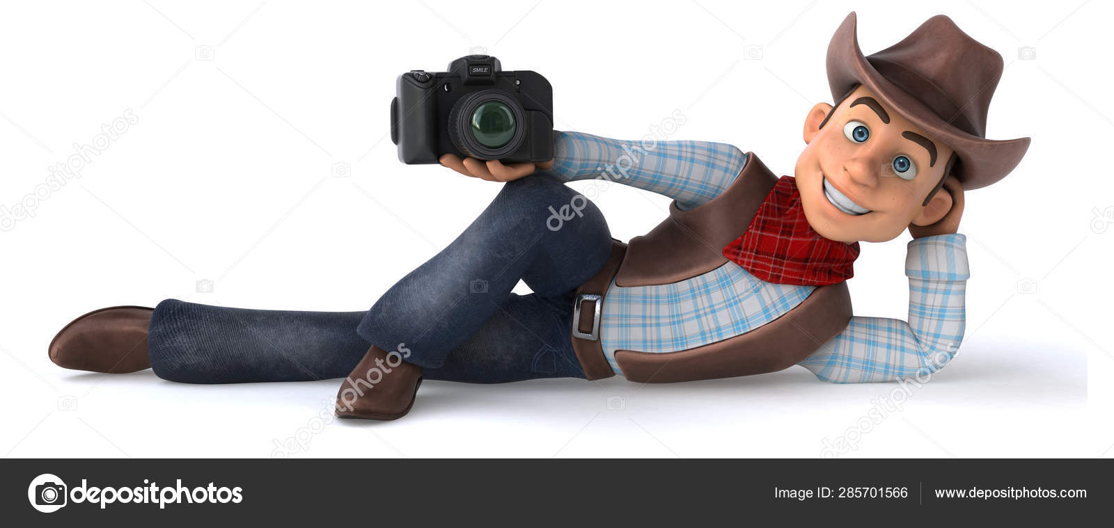 Funny Cartoon Character Camera Illustration — Stock Photo © julos ...