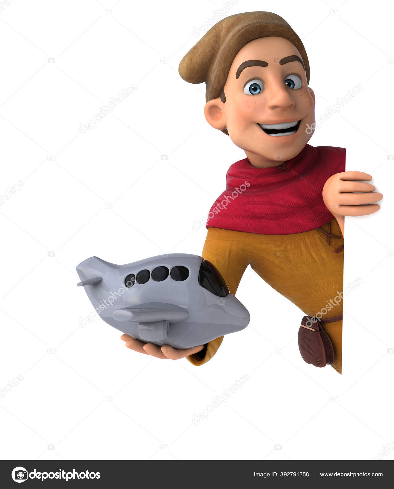 Illustration Medieval Historical Character Plane Stock Illustration by ...