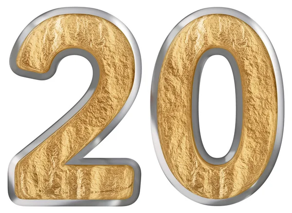 Numeral Twenty Isolated White Background Render — Stock Photo ... Numeral Twenty Isolated White Background Render — Stock Photo ...