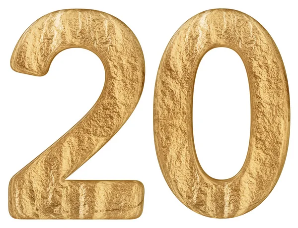 Numeral Twenty Isolated White Background Render — Stock Photo ... Numeral Twenty Isolated White Background Render — Stock Photo ...