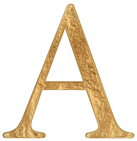 Gold Letter A