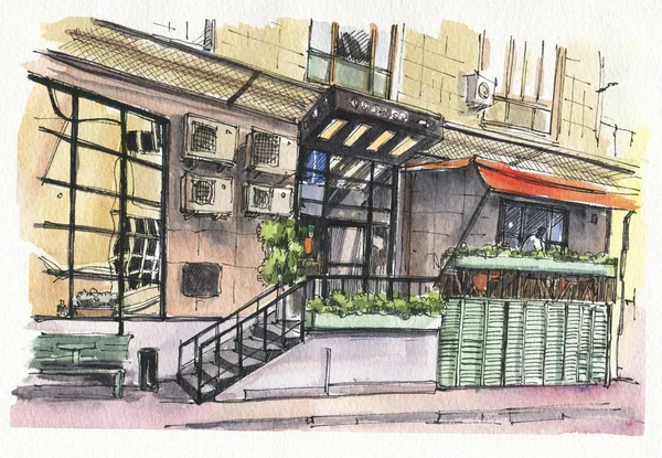 Cafe drawings Stock Photos, Royalty Free Cafe drawings Images ...