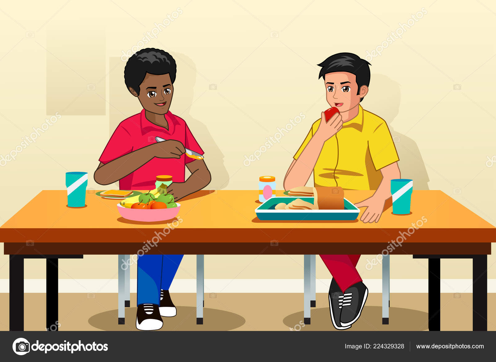 Elementary School Cafeteria Clip Art