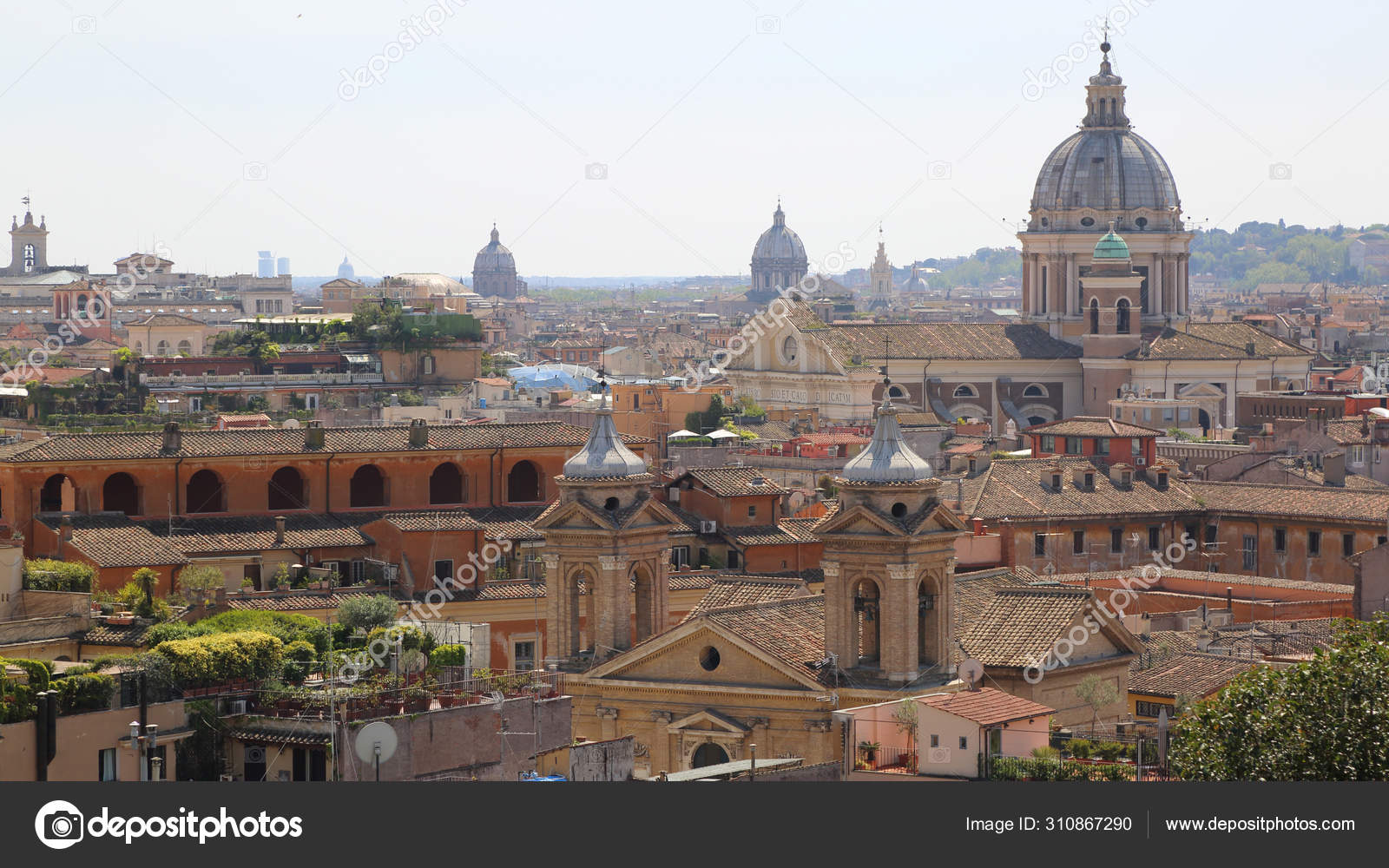 Top View Old City Center Panoramic View Famous Landmark Ancient — Stock ...