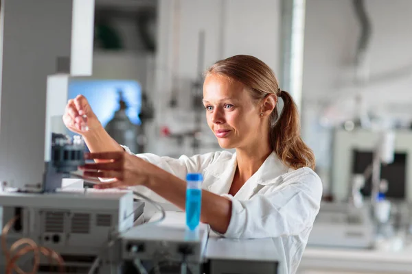 Portrait of a female researcher doing research in a lab Stock Photo by ...