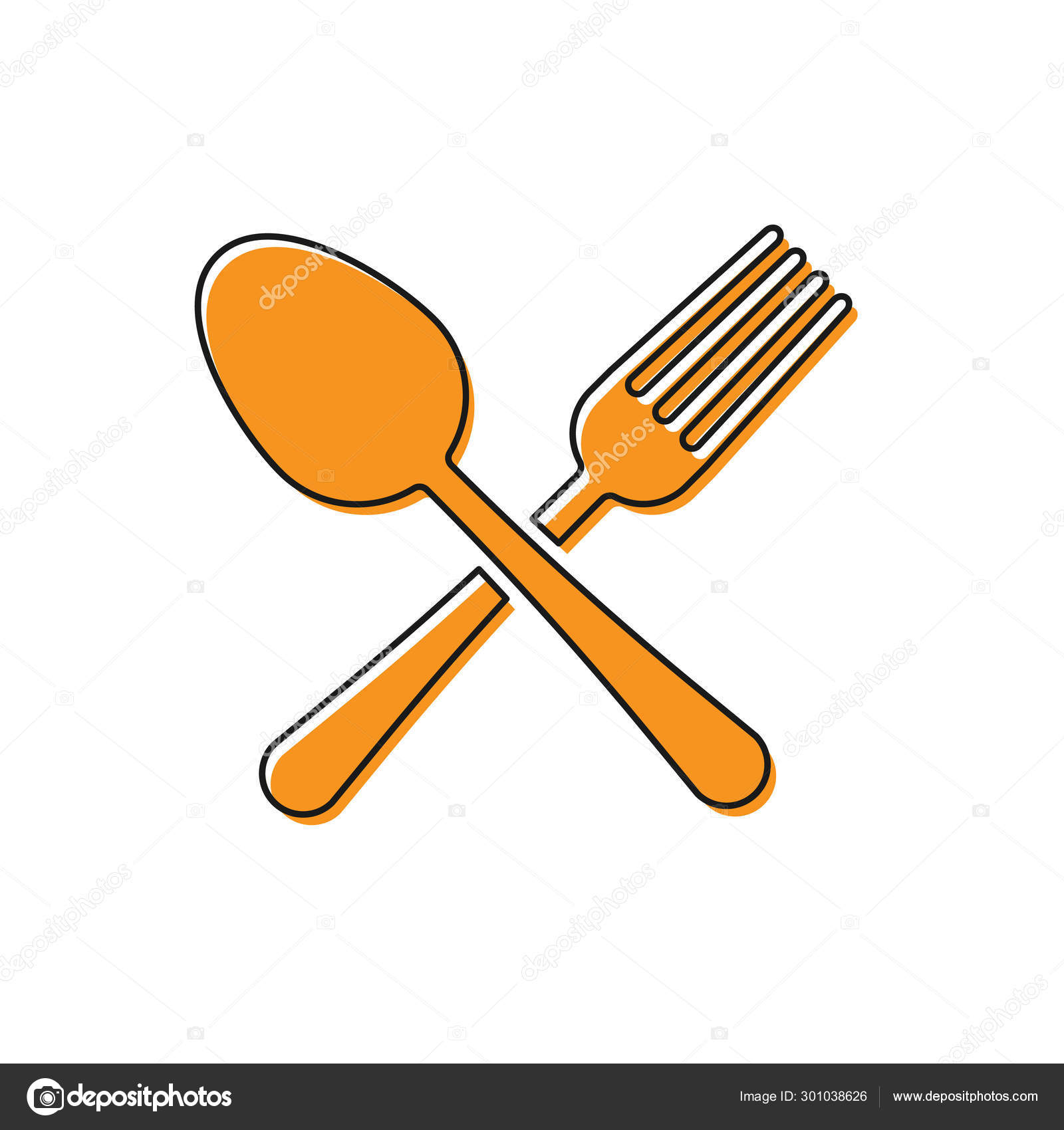 Fork And Spoon Crossed