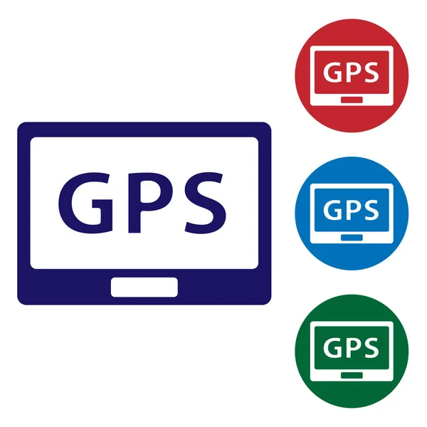 Gps logo imágenes de stock de arte vectorial | Depositphotos