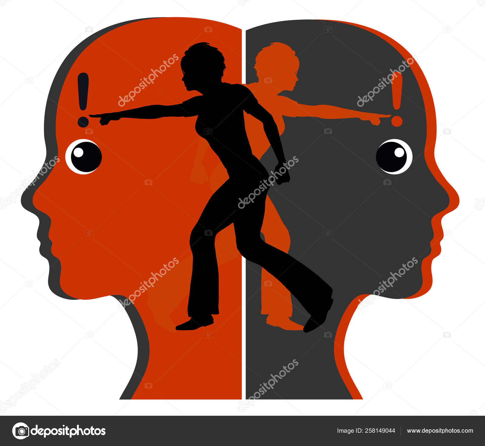 Fight Ego Superego Concept Sign Conflicts Decision Making Process Stock ... Fight Ego Superego Concept Sign Conflicts Decision Making Process Stock ...