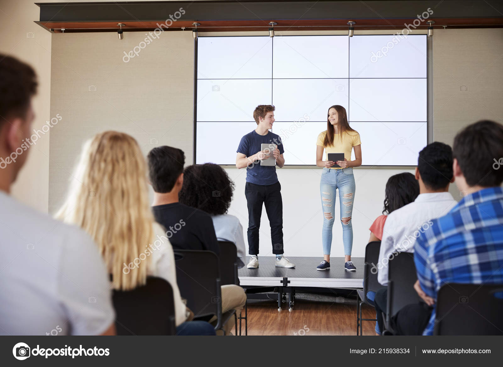 Student Giving A Presentation