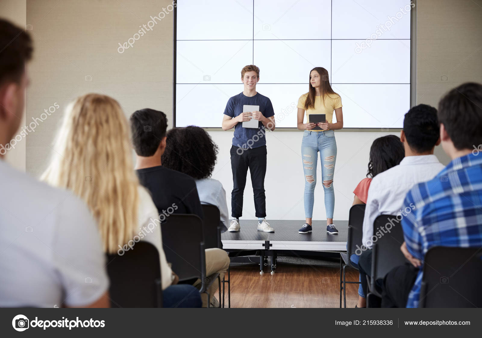 Student Giving A Speech