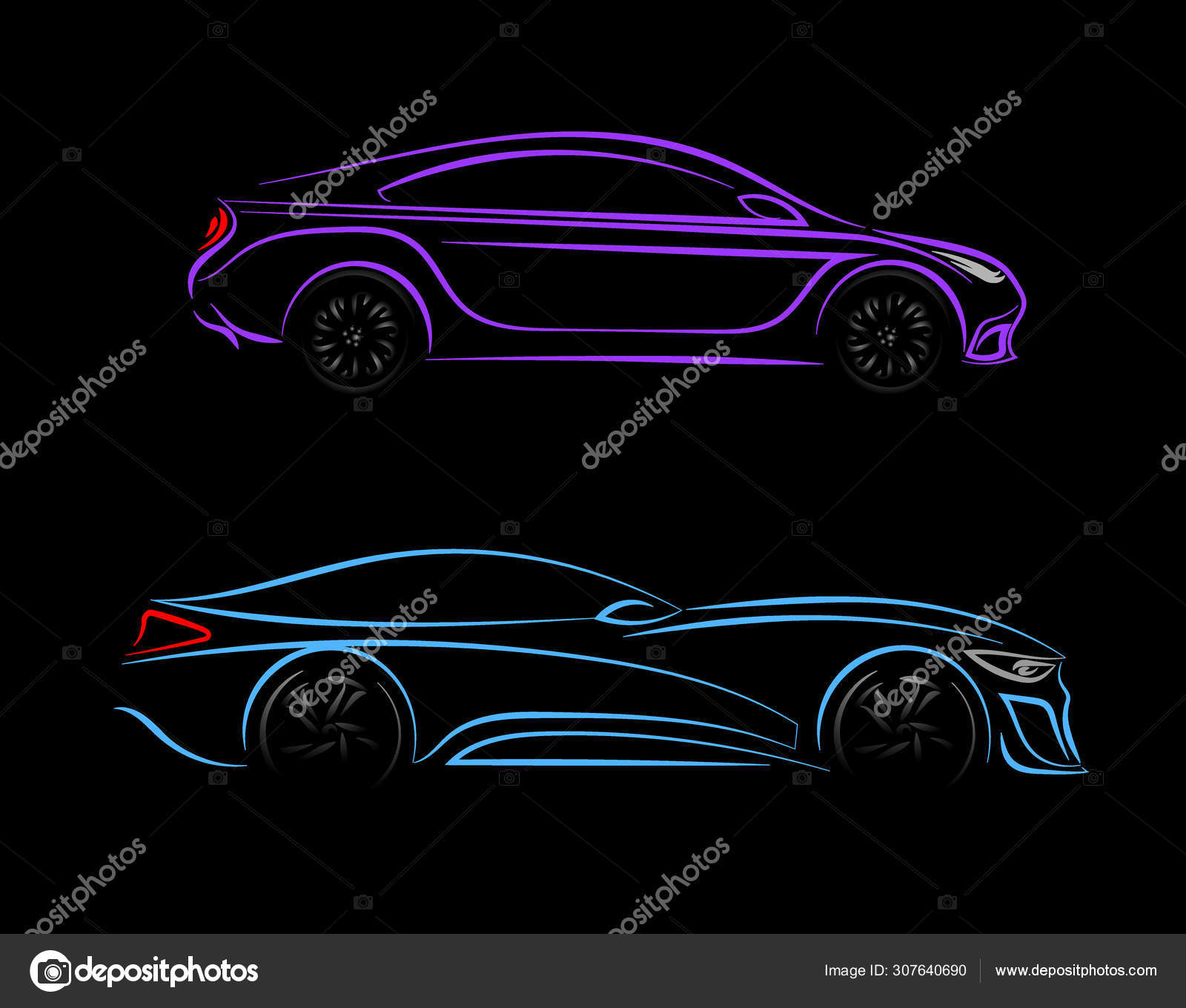 Car Silhouette Side View